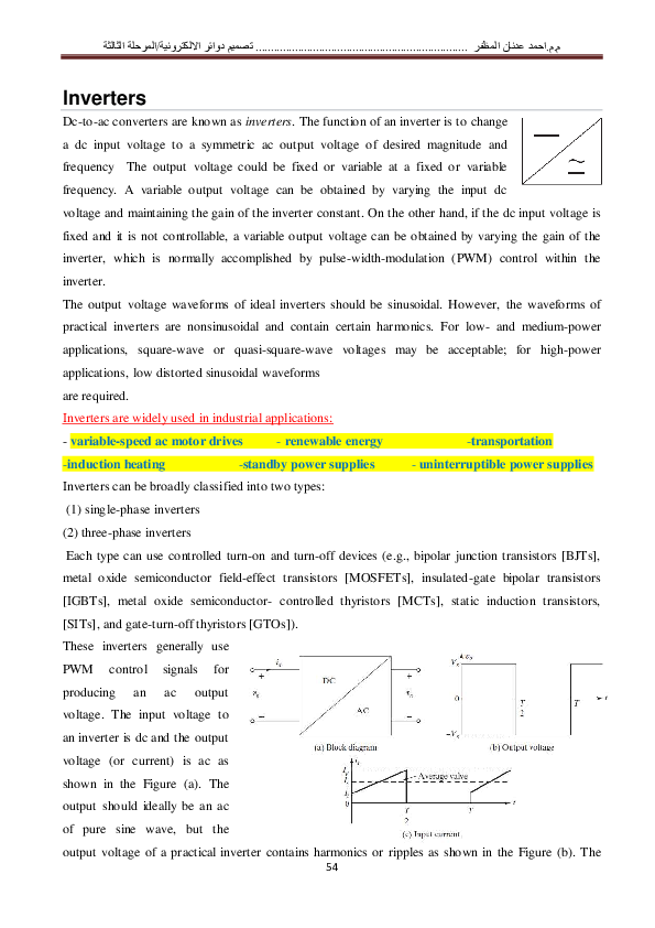(PDF) Power Electronics-Circuit Analysis and Design by Issa Batarseh ...