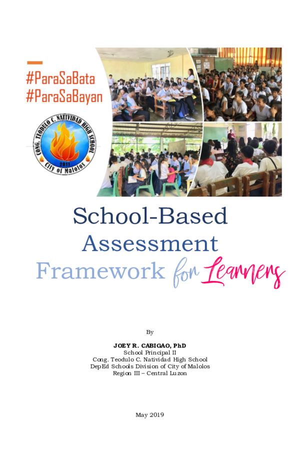 (PDF) School-Based Assessment Framework for Learners