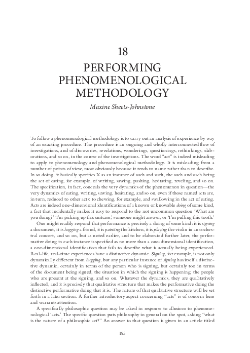 (PDF) 8 PERFORMING PHENOMENOLOGICAL METHODOLOGY