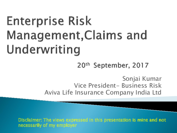 (PDF) Risk Management Claims and UW