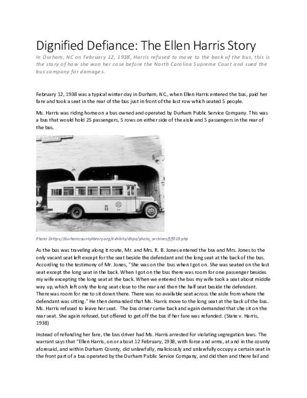(PDF) Dignified Defiance The Ellen Harris Story