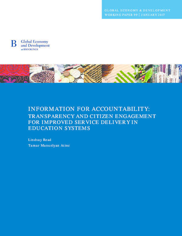 (PDF) Information for Accountability: Transparency and Citizen ...