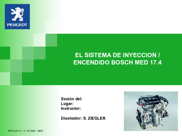 Pdf El Sistema De Inyeccion Encendido Bosch Med 17 4 Sesión Del