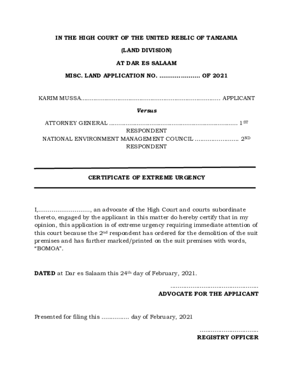 Certificate Of Urgency Fill Online Printable Fillable - vrogue.co