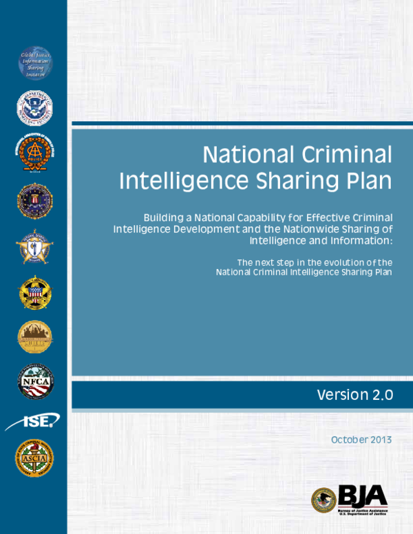(PDF) National Criminal Intelligence Sharing Plan Building a National ...