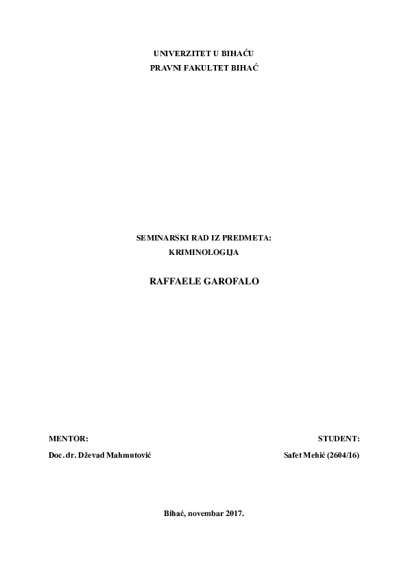 (PDF) Raffaele Garofalo
