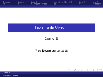(PDF) Teorema de Urysohn