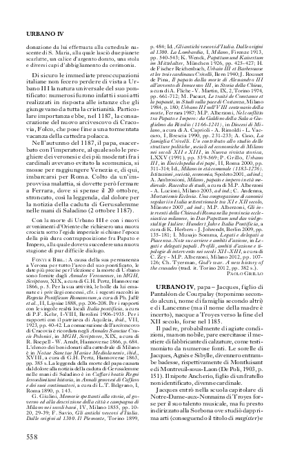 (PDF) Simonetta Cerrini, Urbano IV, papa, in DBI | Simonetta Cerrini ...