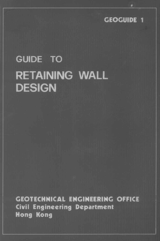 (PDF) Guide to Retaining Wall Design