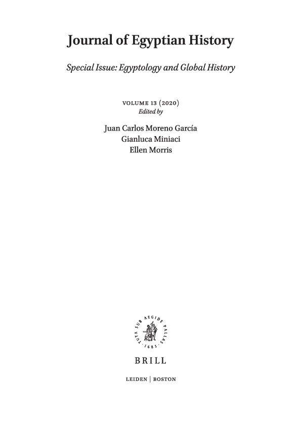 (PDF) Egyptology and Global History (Journal of Egyptian History 13 ...