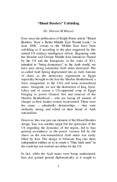(PDF) "Blood Borders" Unfolding