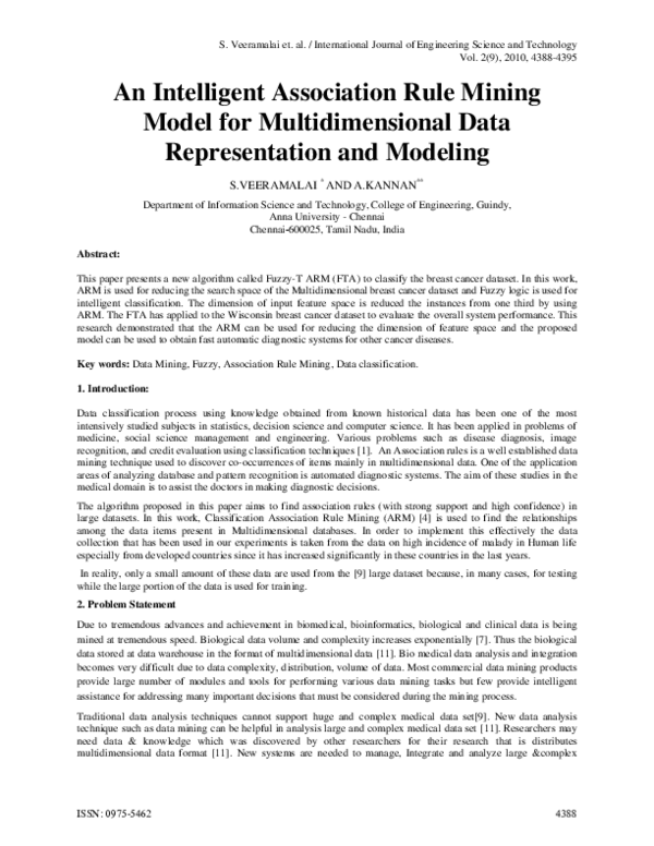 (PDF) An Intelligent Association Rule Mining Model for Multidimensional ...