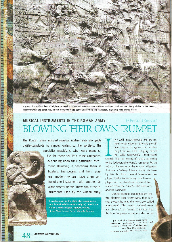 (PDF) The Roman Army in Detail: Blowing their Own Trumpet - musical ...