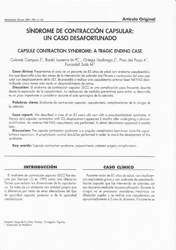 (PDF) Síndrome de contracción capsular: un caso desafortunado [Capsule ...