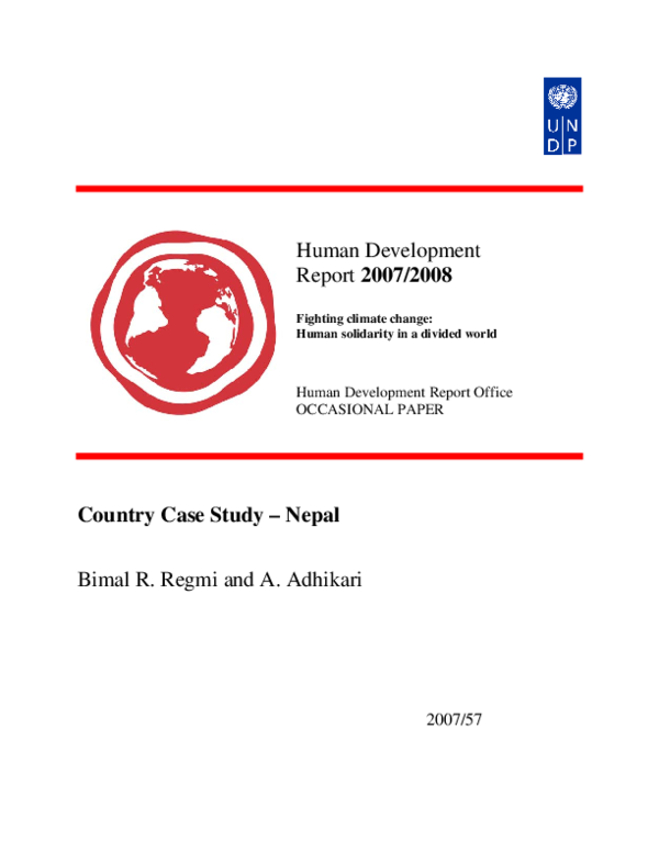 (PDF) Human Development Report 2007