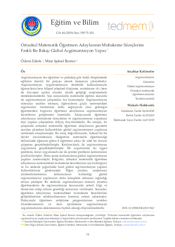 (PDF) A Different Look at the Reasoning Process of Prospective Middle ...