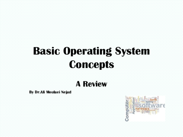(PDF) Basic Operating System Concepts A Review