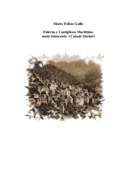(PDF) Mario Folino Gallo Falerna e Castiglione Marittimo metà ...