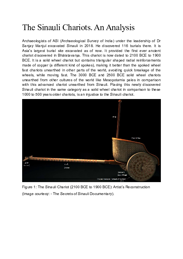 (DOC) Sinauli Chariot, An Analysis