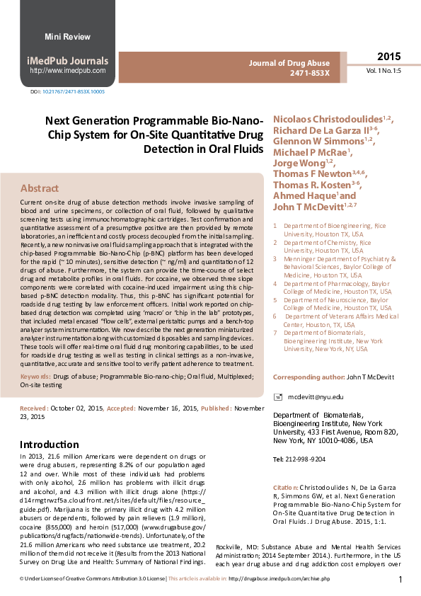 (PDF) Next Generation Programmable Bio-Nano-Chip System for On-Site ...