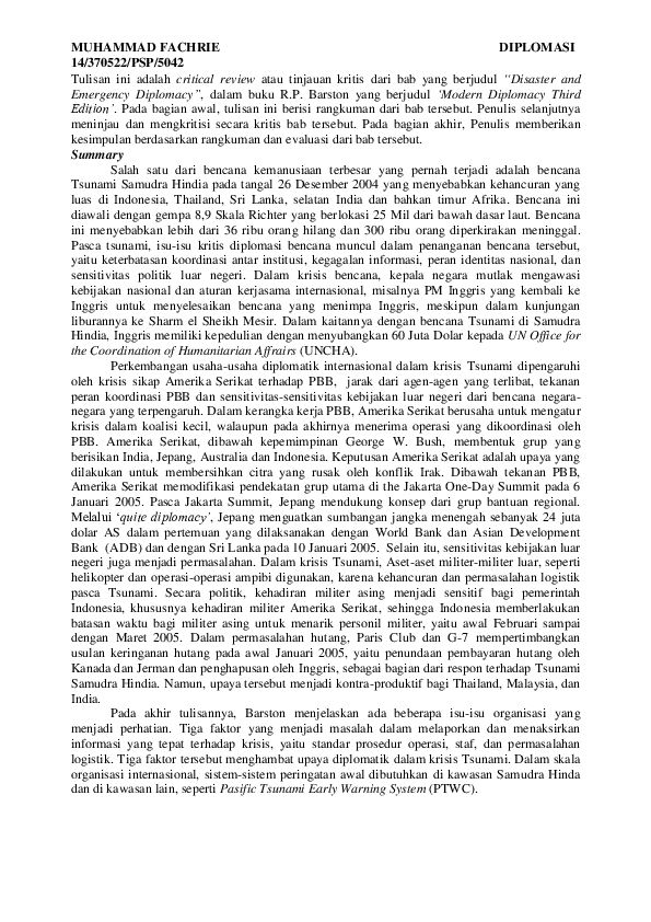 (PDF) Contoh Critical Review