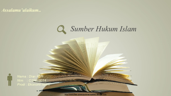 (PPT) PPT Sumber Hukum Islam