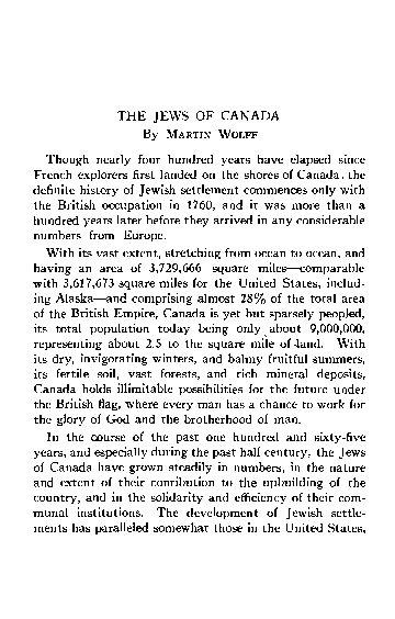 (PDF) The Jews in Canada