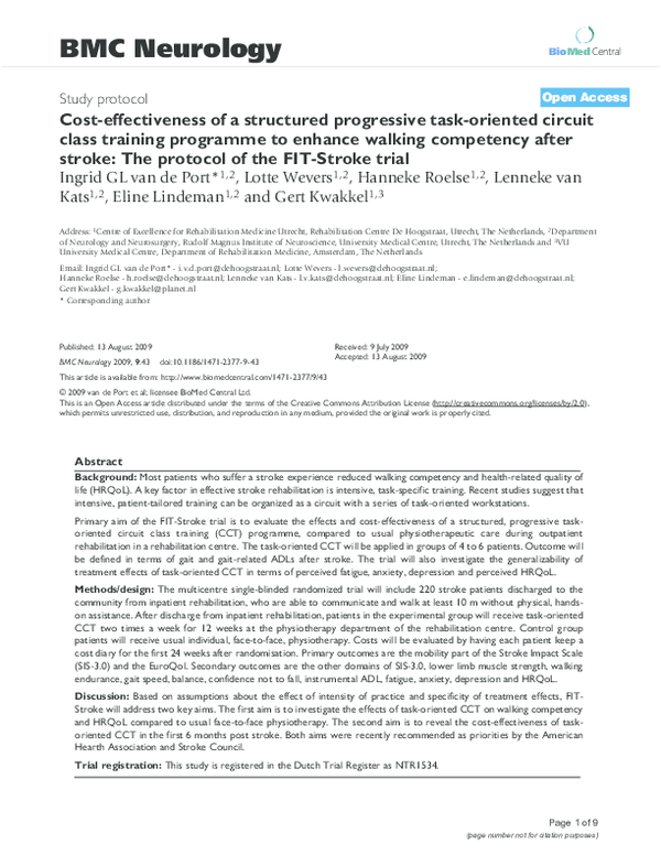 (PDF) Cost-effectiveness of a structured progressive task-oriented circuit class training ...