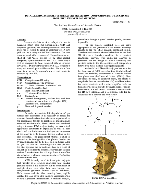 (PDF) Turbojet Disc Cavity Temperature Prediction