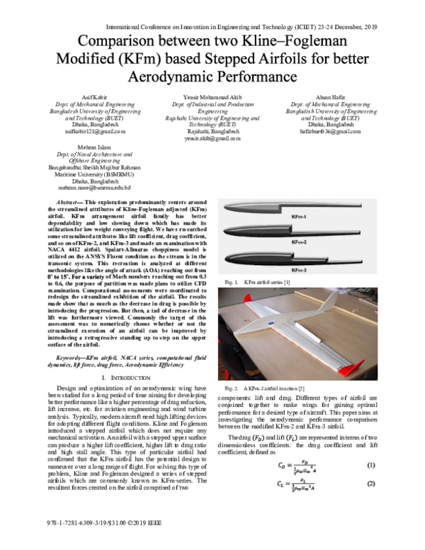 (PDF) Comparison between two Kline-Fogleman Modified (KFm) based ...