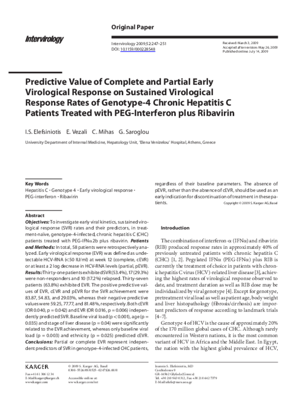 (PDF) Predictive Value of Complete and Partial Early Virological ...