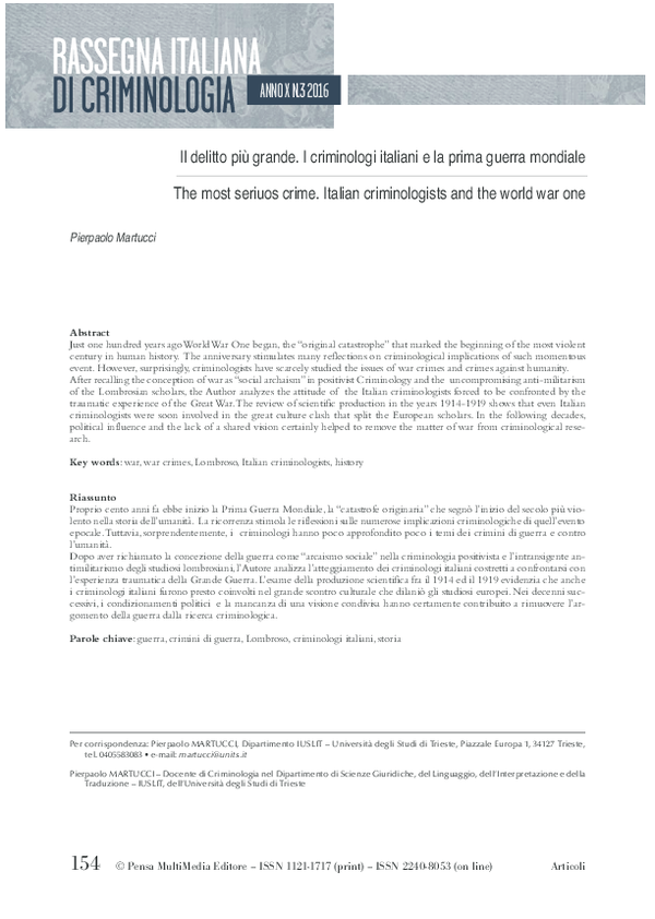 PDF Il Delitto Piu Grande I Criminologi Italiani E La Prima Guerra pdf-il-delitto-piu-grande-i-criminologi-italiani-e-la-prima-guerra