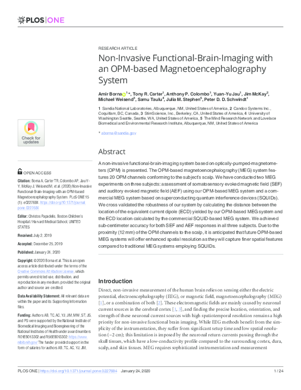 (PDF) Non-Invasive Functional-Brain-Imaging with an OPM-based ...
