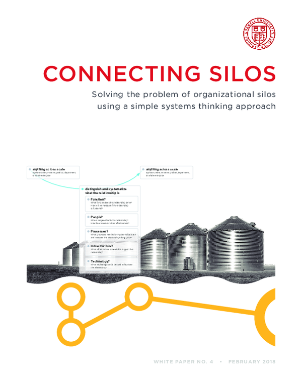 (PDF) Connecting silos: solving the problem of organizational silos ...