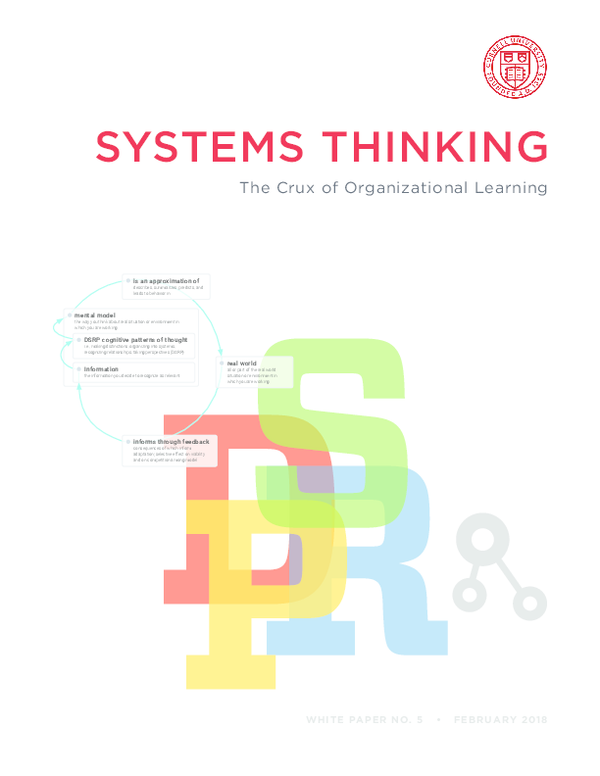 (PDF) Systems Thinking: The Crux of Organizational Learning