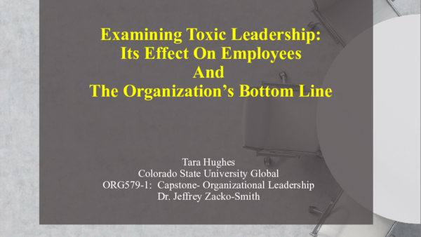 (PPT) Examining Toxic Leadership