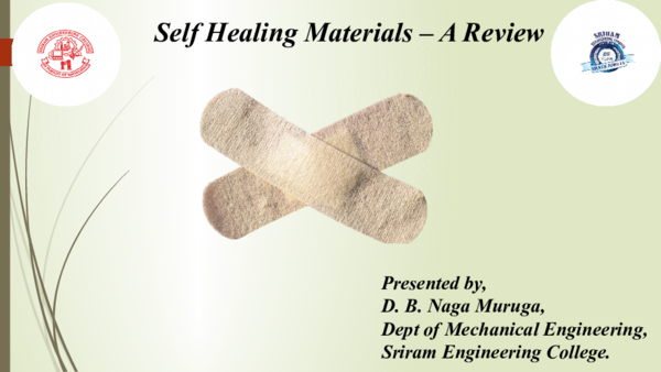 (PPT) Self Healing Materials