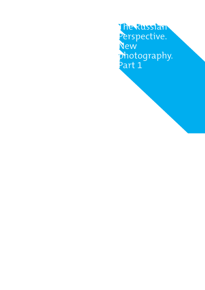 (PDF) Russian Perspective. New Photography. Part I