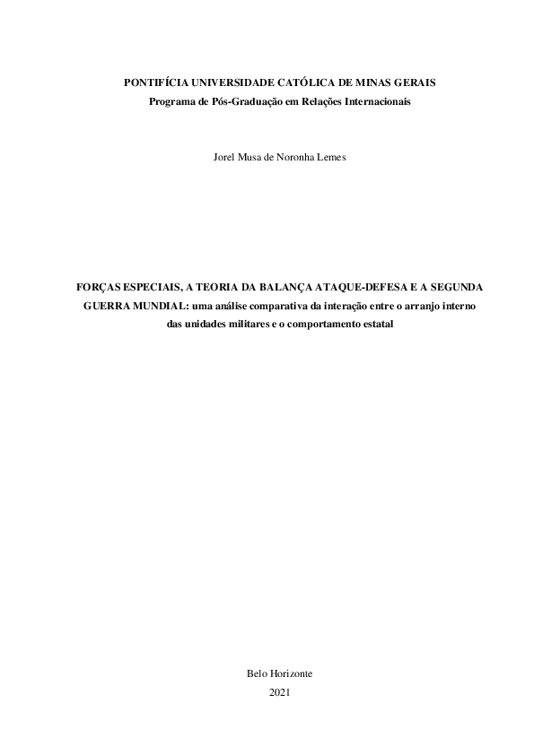 (PDF) Special Forces, the Offense-Defense theory and the Second World ...