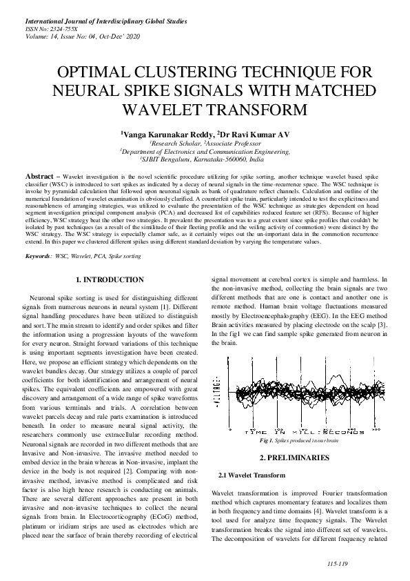 (PDF) International Journal of Interdisciplinary Global Studies OPTIMAL CLUSTERING TECHNIQUE FOR ...