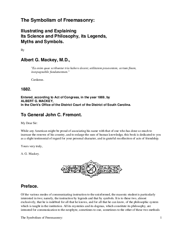 (PDF) The Symbolism of Freemasonry: Illustrating and Explaining Its Science and Philosophy, its ...