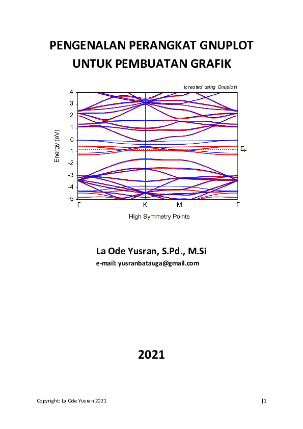 (PDF) PENGENALAN PERANGKAT GNUPLOT UNTUK PEMBUATAN GRAFIK