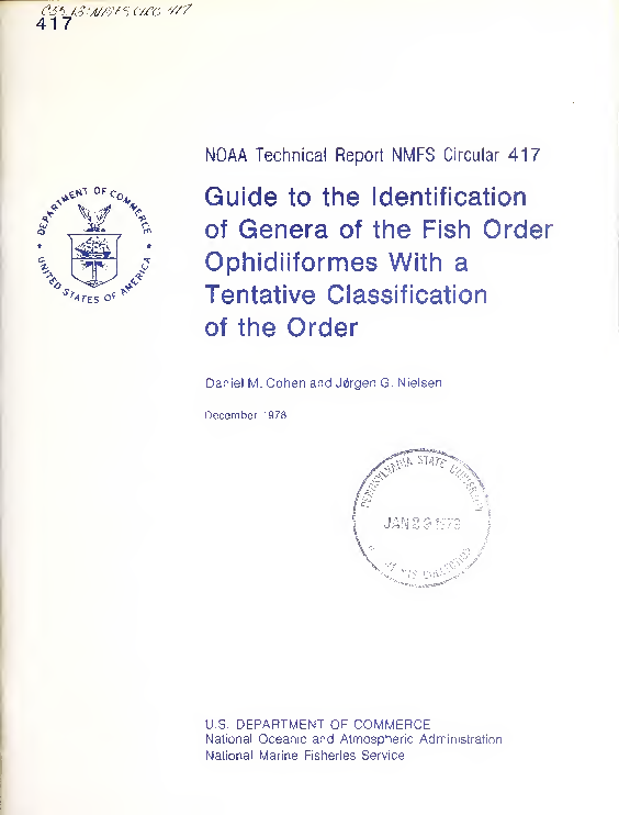 (PDF) Guide to the Identification of Genera of the Fish Order ...