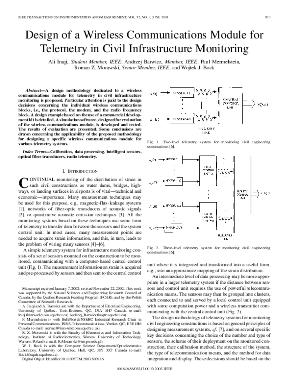 (PDF) Design of a wireless communications module for telemetry in civil ...