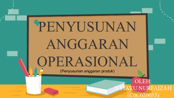 (PPT) PPT Penyusunan anggaran produksi
