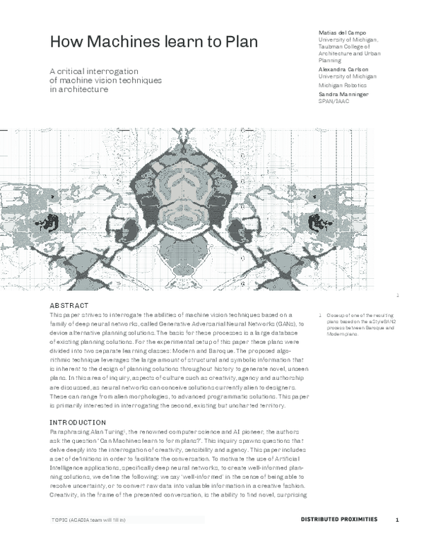 (PDF) How Machines learn to Plan - A critical interrogation of machine ...