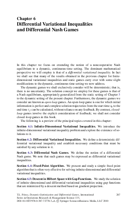 (PDF) Differential Variational Inequalities and Differential Nash Games (PDF) Differential Variational Inequalities and Differential Nash Games