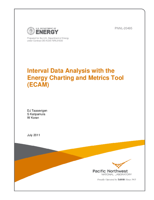 (PDF) Interval Data Analysis with the Energy Charting and Metrics Tool ...
