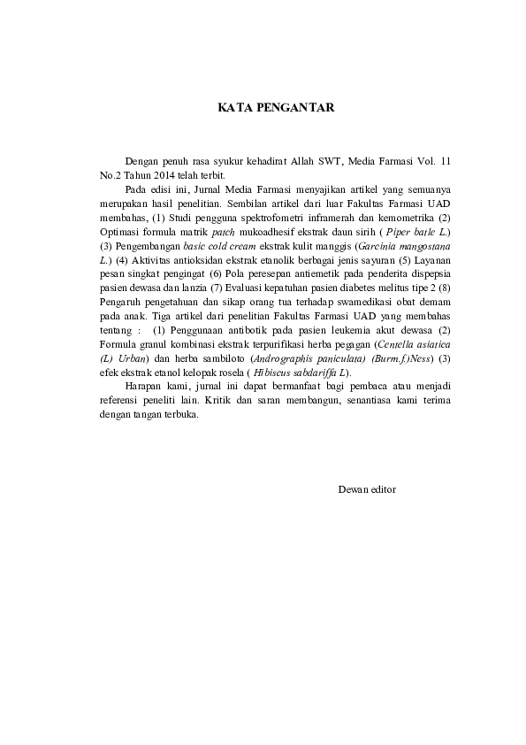 (PDF) OPTIMASI FORMULA MATRIK PATCH MUKOADHESIF EKSTRAK DAUN SIRIH ...