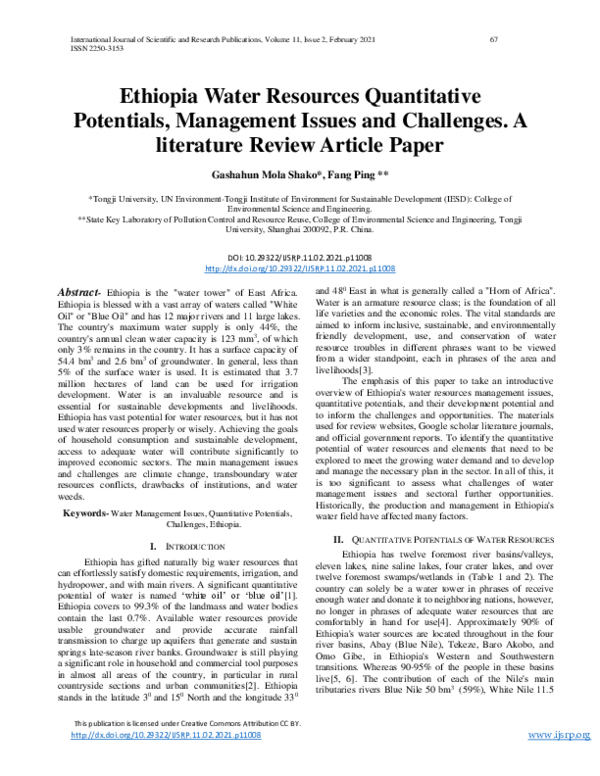 PDF Ethiopia Water Resources Quantitative Potentials Management Issues And Challenges A pdf-ethiopia-water-resources-quantitative-potentials-management-issues-and-challenges-a